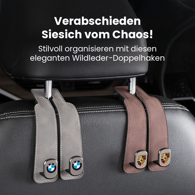 Premium Autositz-Haken aus Wildleder – Aveno DE